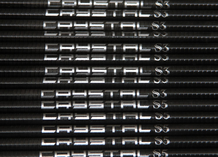 Conical Tube Kite Rod Wrapped Carbon Crystal S3, S5 4.5-6.2mm - Pack o ...